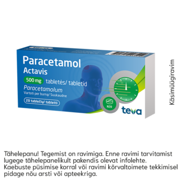Paracetamol Actavis 500mg tabletid – Valuvastu.com